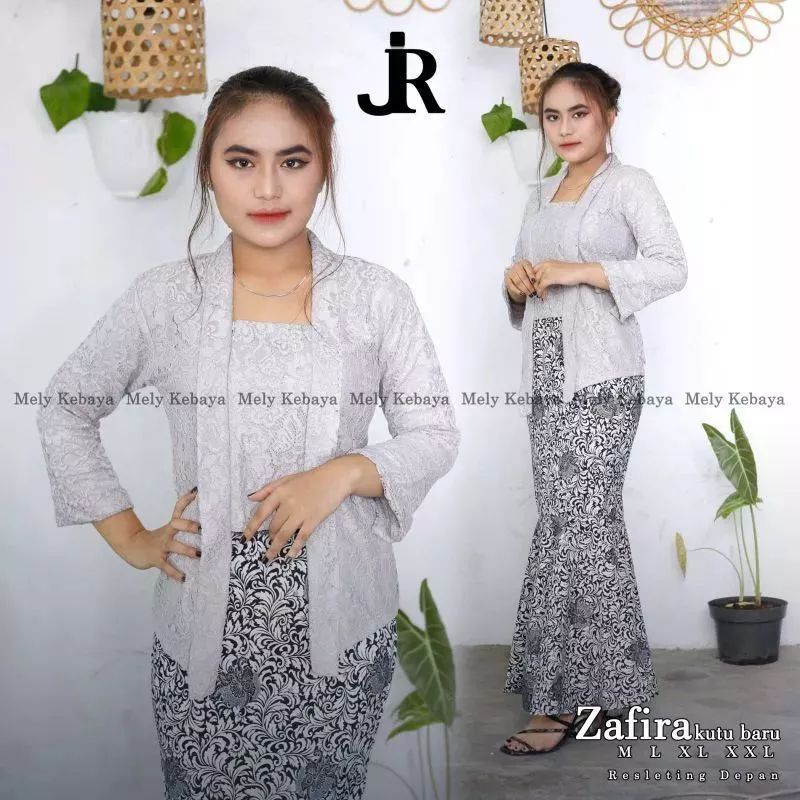 Jual Setelan Baju Kebaya Kondangan Brokat Kutu Baru Modern ~ Atasan Kebaya Lengan 7/8 Warna ...
