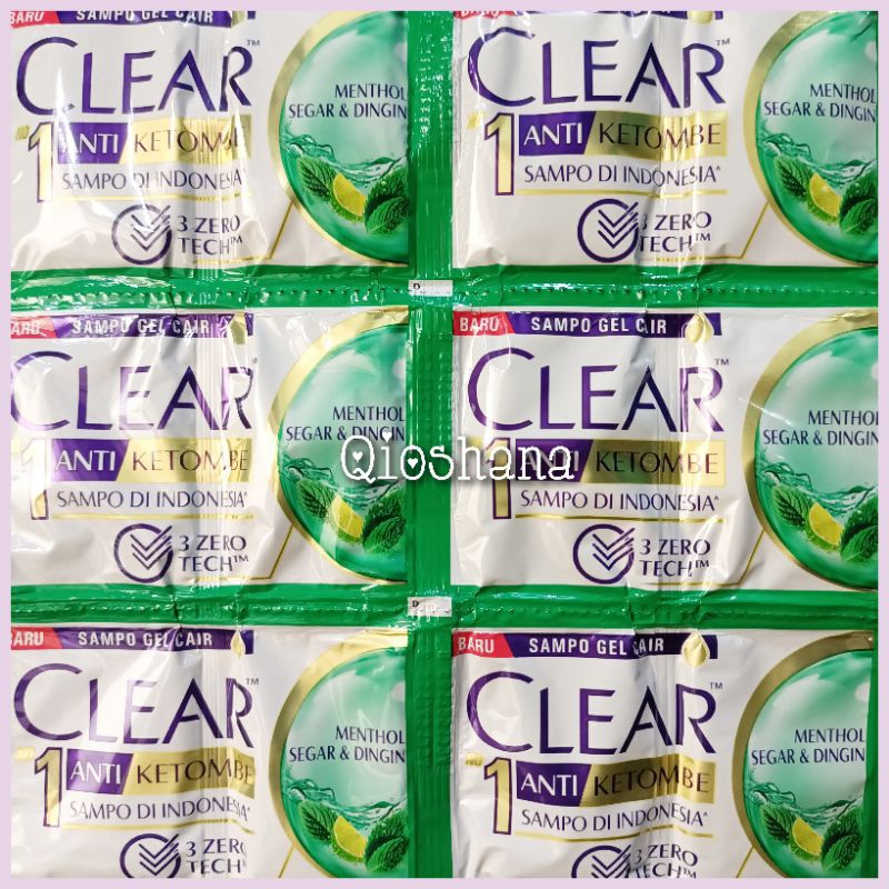 Jual CLEAR sampo sachet 1 renceng isi 12 sachet | Shopee Indonesia