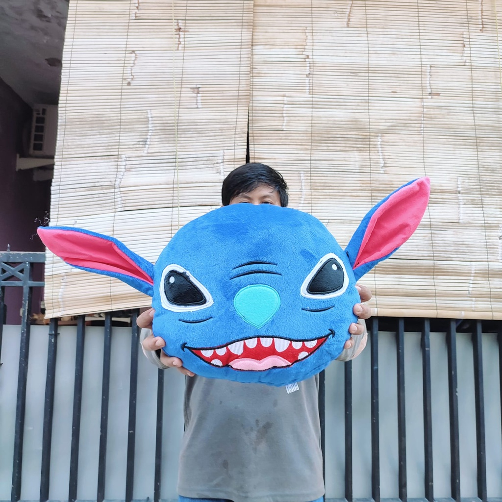 Jual Boneka / Bantal Karakter Stitch Lilo Biru Jumbo Ukuran 40 Cm Bahan ...