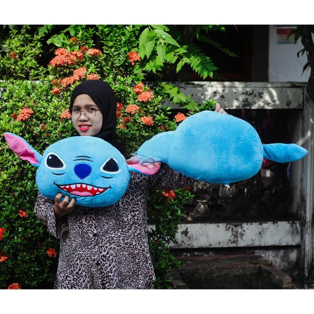 Jual Boneka / Bantal Karakter Stitch Lilo Biru Jumbo Ukuran 40 Cm Bahan ...
