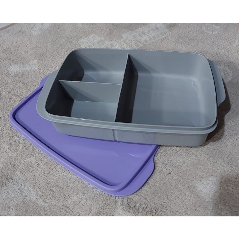 Jual Coolteen Tupperware, Kotak Makan sekat Tupperware , Devided Lunch ...