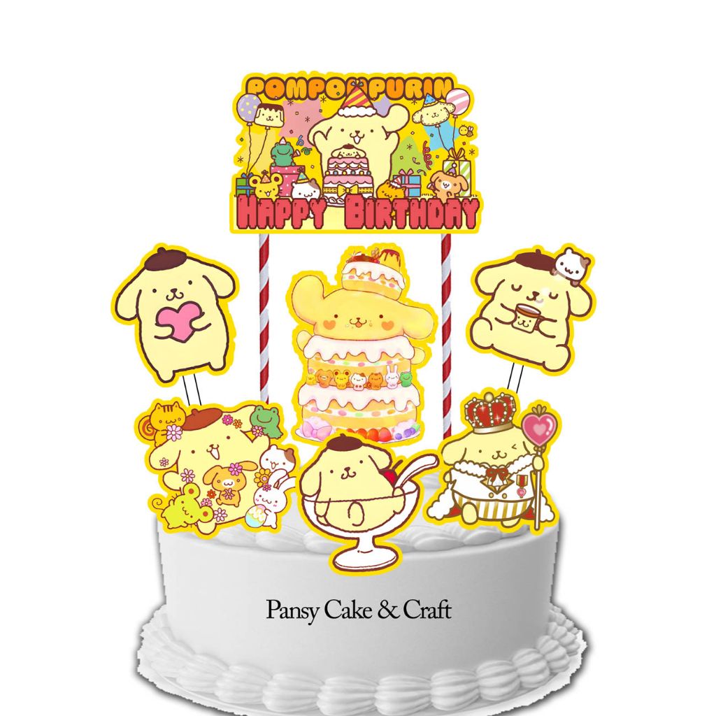 Jual Cake topper Pompompurin Big EKONOMIS | Shopee Indonesia