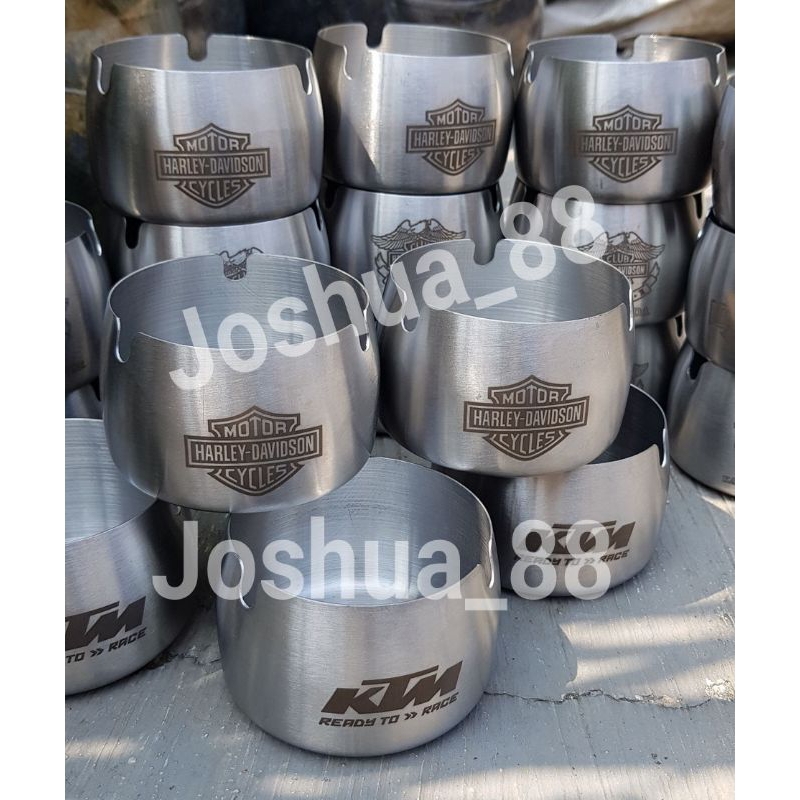 Jual Asbak Custom/Asbak stainless Harley-davidson -KTM Bisa Pesan ...