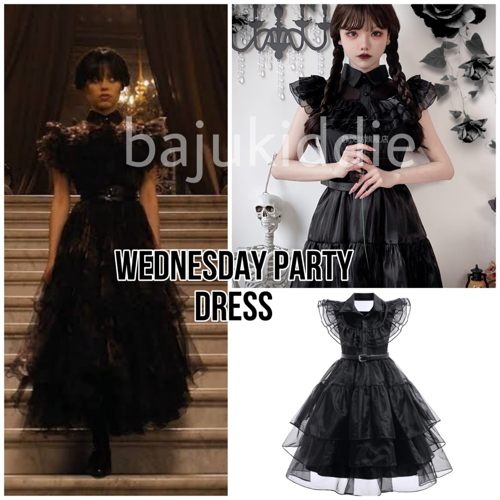 Jual WEDNESDAY PARTY DRESS BAJU DRES KOSTUM PROM HALLOWEEN PRINCESS ...