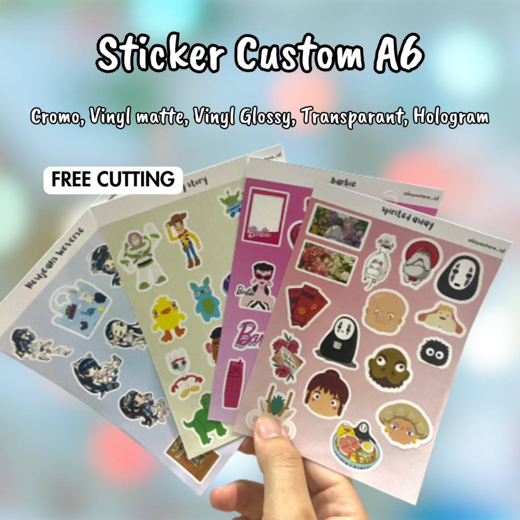 Jual Custom Sticker cetak sticker kisscut sticker tumblr aesthetic ...