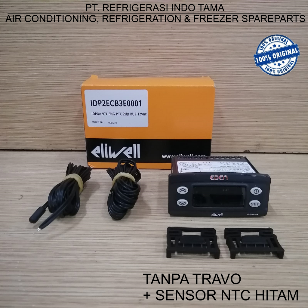 Jual ELIWELL 974 12V Tanpa Travo + Sensor NTC Hitam IDPLUS Digital Thermostat / Temperature ...