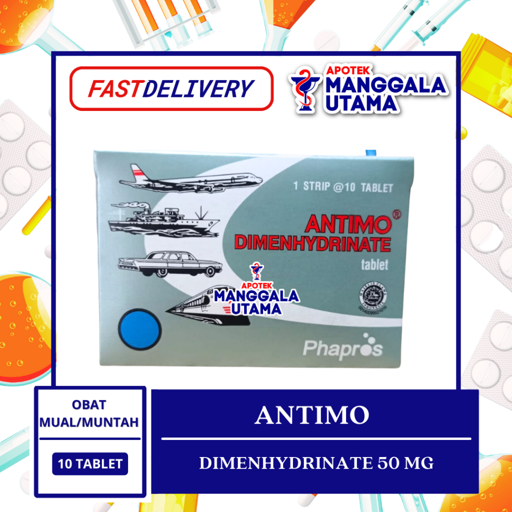 Jual ANTIMO TABLET PER STRIP ISI 10 TABLET | Shopee Indonesia