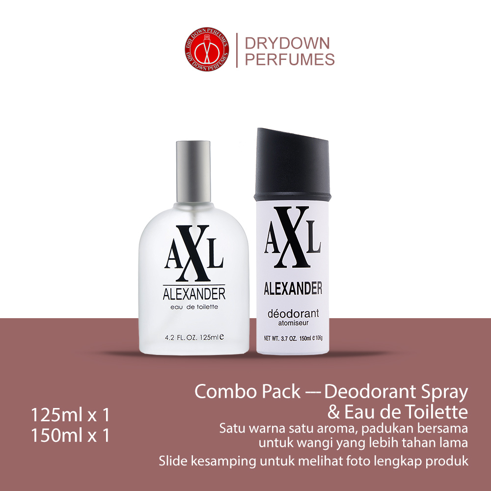 Jual PAKET COMBO AXL ALEXANDER DEO SPRAY 150ML WHITE & AXL ALEXANDER ...