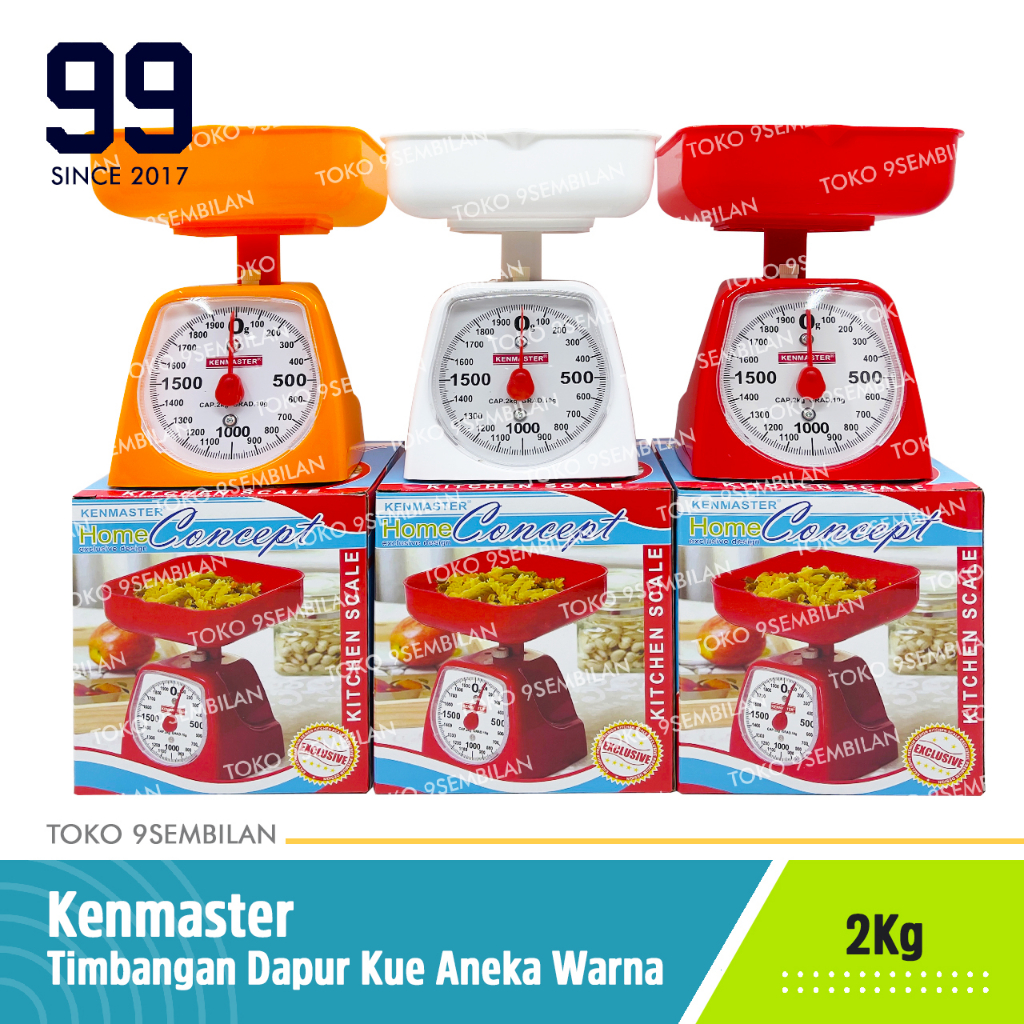 Jual Kenmaster Timbangan Kue Dapur Duduk 2 Kg Kitchen Scale 2kg 2000g ...