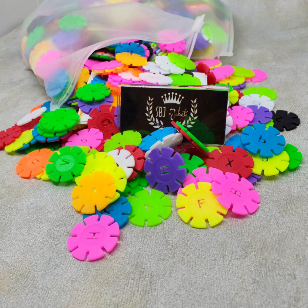 Jual Mainan Edukatif Anak Meronce Merangkai Bombik Bunga Plastik PROMO ...