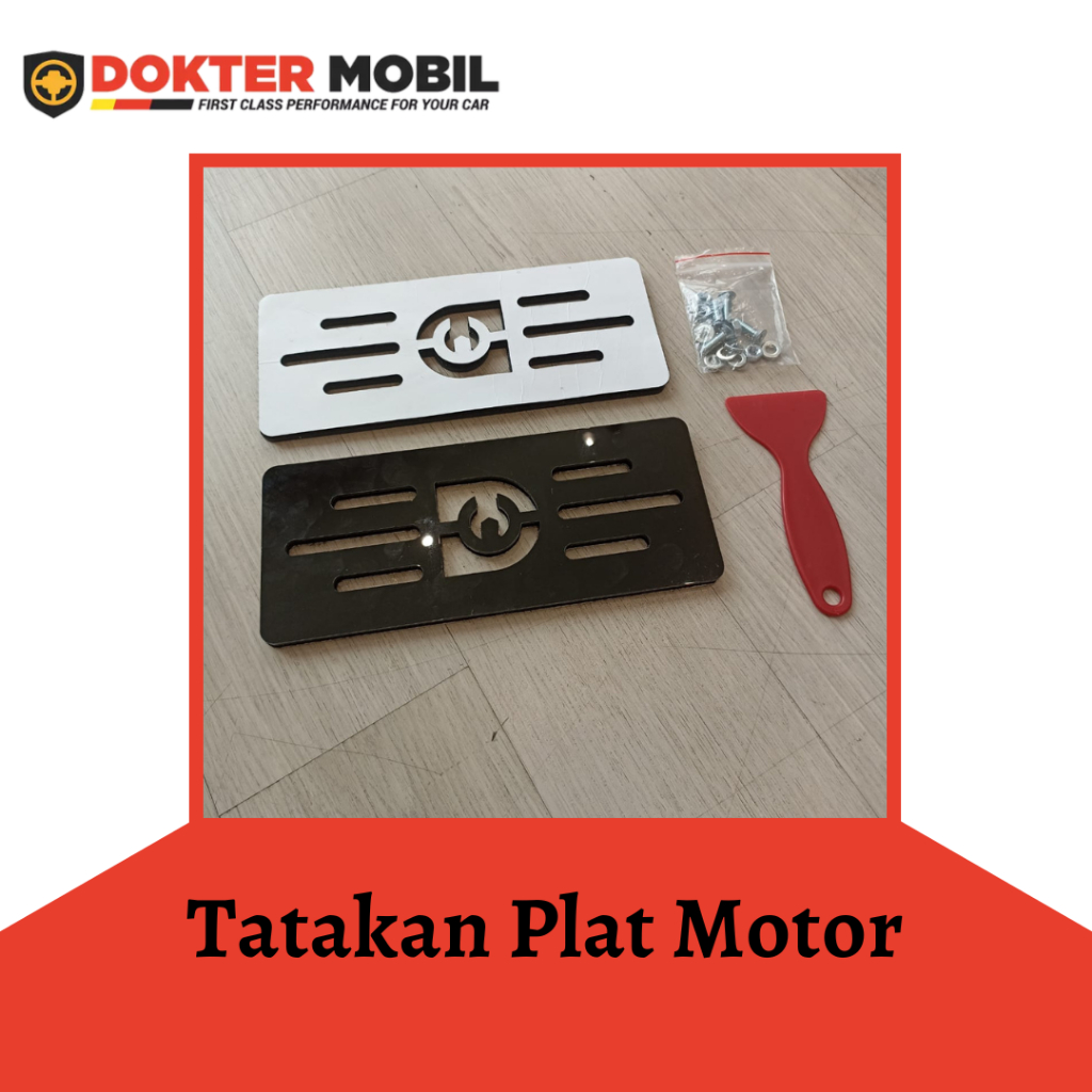 Jual Frameless Plate Holder Plat Motor /Tatakan Plat Motor Akrilik ...