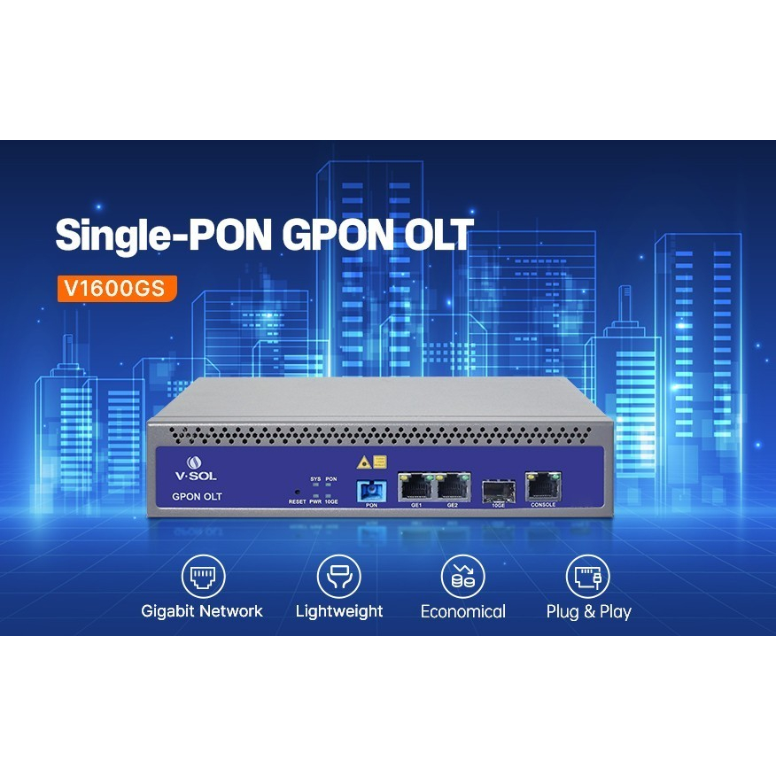 Jual OLT GPON VSOL V1600GS Single GPON OLT VSOL V1600GS Single PON VSOL ...