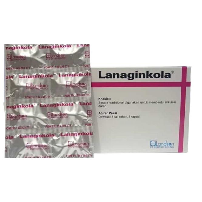 Jual Lanaginkola Box 50's Kapsul Landson - Ginkgo Biloba / Vitamin Daya ...