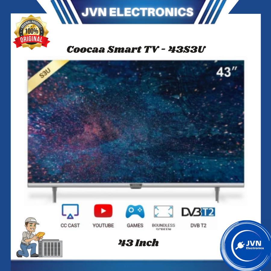 Jual Coocaa 43 Inch Smart TV - 43S3U | Shopee Indonesia