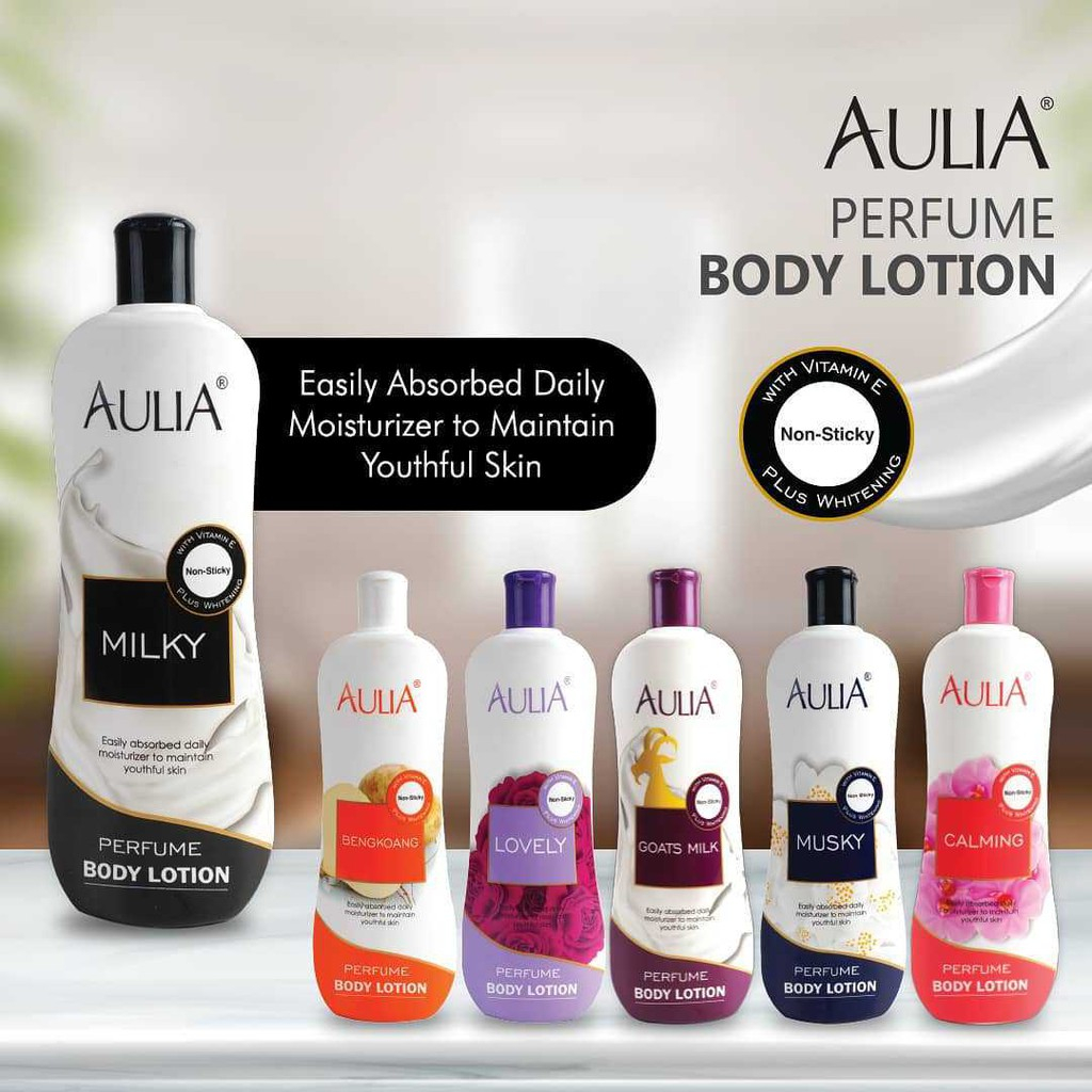 Jual AULIA Perfume Body Lotion 600 ML Vitamin Moisturizer Whitening ...