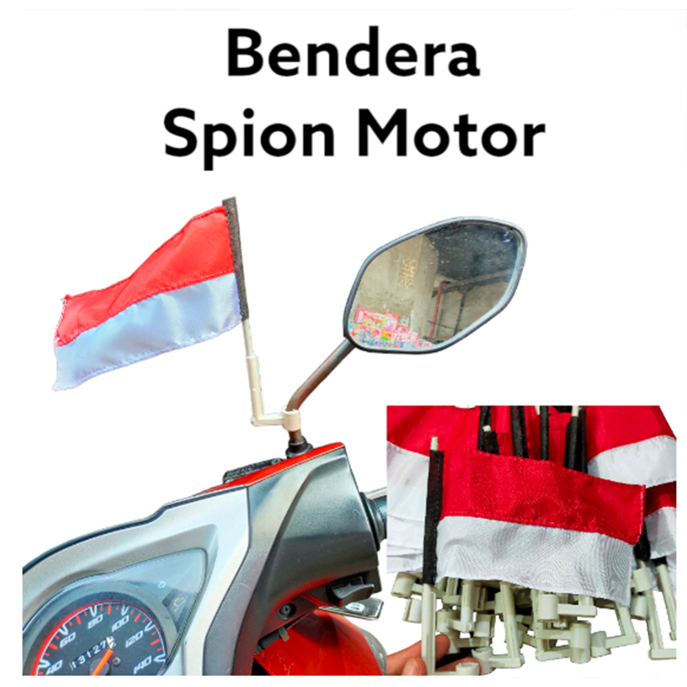 Jual Bendera Spion Motor Merah Putih - Bendera Hiasan Motor Merah Putih ...
