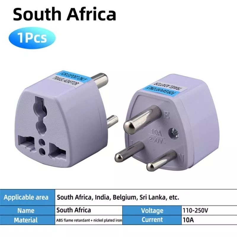 Jual AEBDG COLOKAN LISTRIK SOUTH AFRICA INDIA CONVERTER ADAPTER KAKI 3 ...
