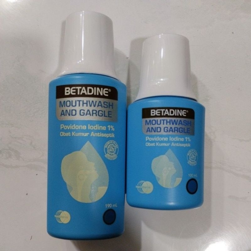 Jual Betadine Gargle 100ml & 190ml/ Obat Kumur Antiseptik | Shopee ...