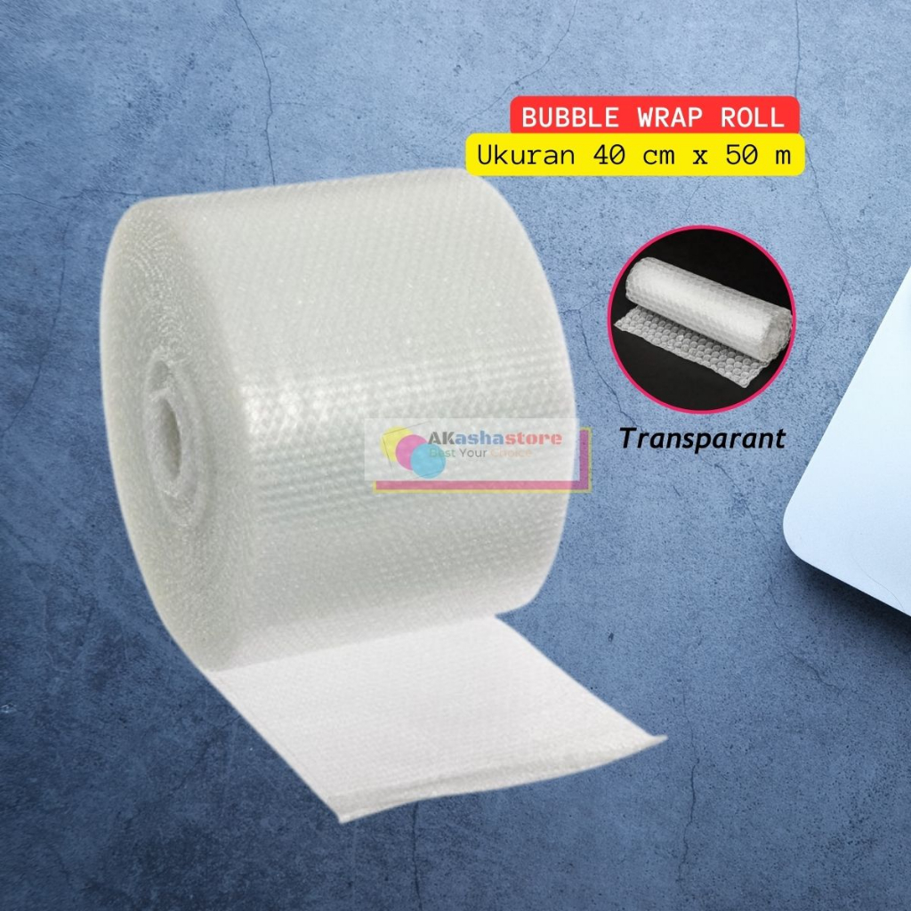 Jual Bubble Wrap Roll Bening dan Tebal Ukuran 40cm x 50 Meter | Shopee ...