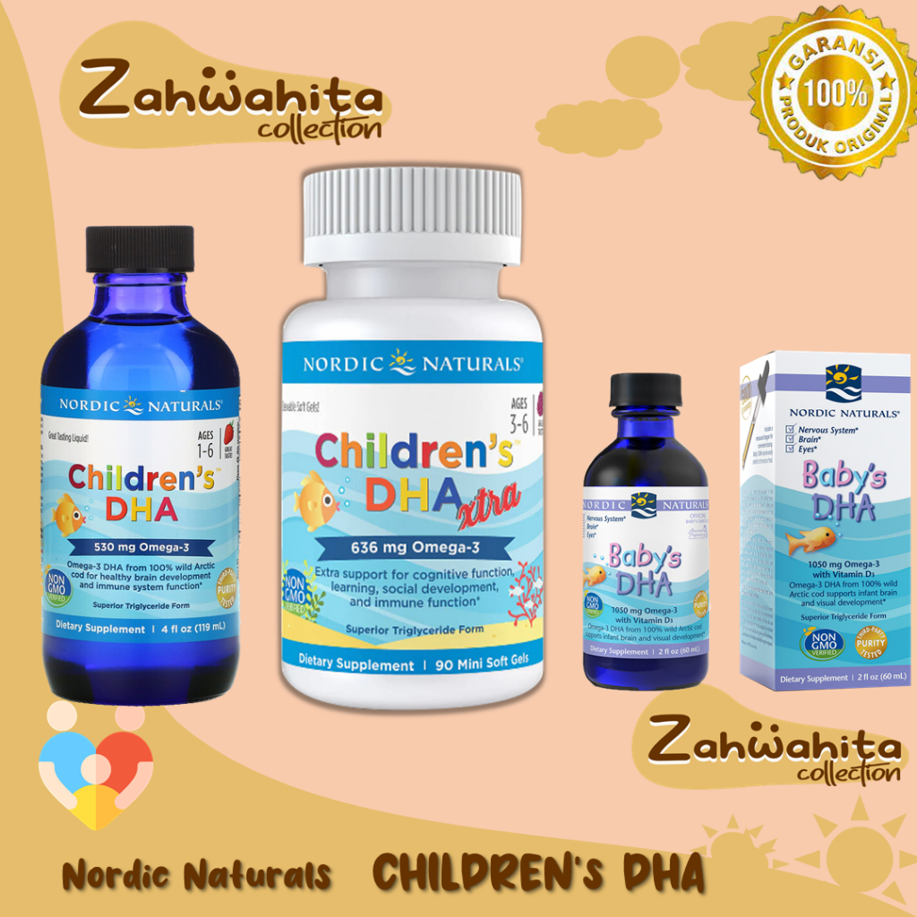 Jual Nordic Natural Children's DHA Minyak Ikan Omega-3| Baby DHA/ Softgels/ Sirup | Shopee Indonesia