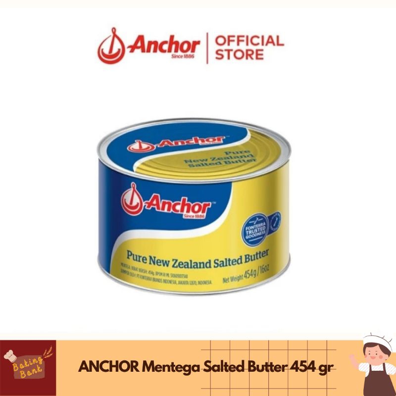 Jual ANCHOR Butter 454 gr Salted Butter Asli New Zeeland Mentega Anchor ...