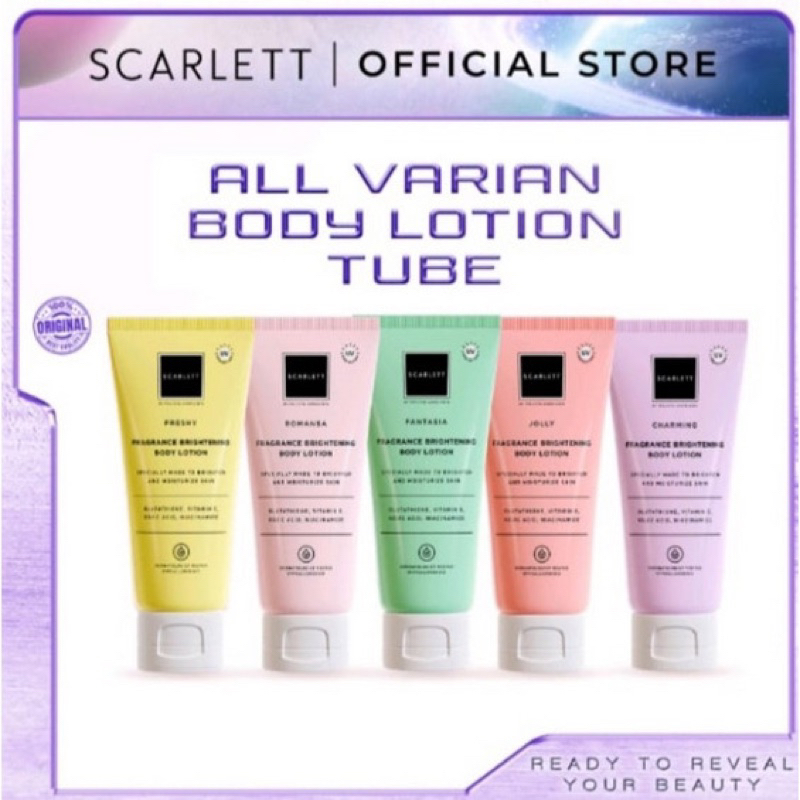 Jual SCARLETT BODY LOTION TUBE 180ML (HANBODY SCARLETT TUBE) - CHARMING ...