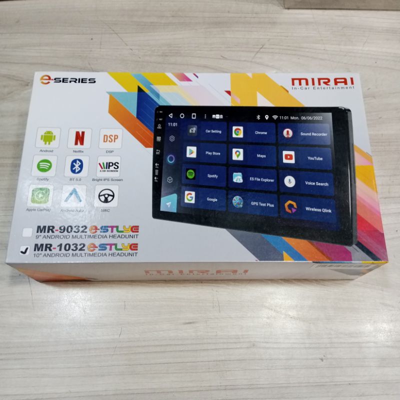 Jual head unit android mirai mr-9032 e-stlye 10 inch | Shopee Indonesia