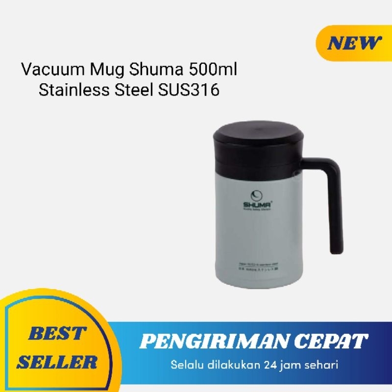 Jual Vacuum Mug Shuma 500ml Japan Stainless Steel SUS316 | Shopee Indonesia