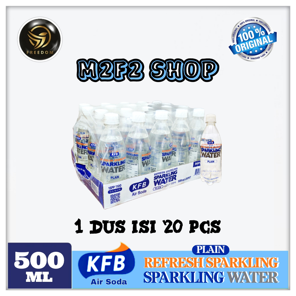 Jual KFB Refresh Sparkling Water Plain | Air Soda Botol Plastik Pet - 500 ml (Kemasan Karton ...