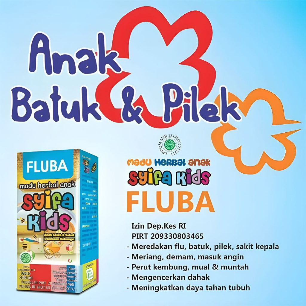 Jual Madu Anak Syifa kids FLUBA (Flu dan Batuk) | Shopee Indonesia