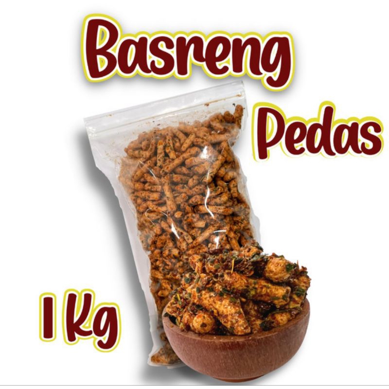 Jual BASRENG VIRAL KHAS SAJODO SNACK Rasa pedas daun jeruk 500gram ...