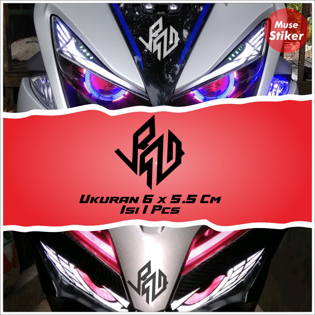 Jual Stiker Motor Viral Tiktok Keren VRSG V2 Logo Sticker Motor Matic ...
