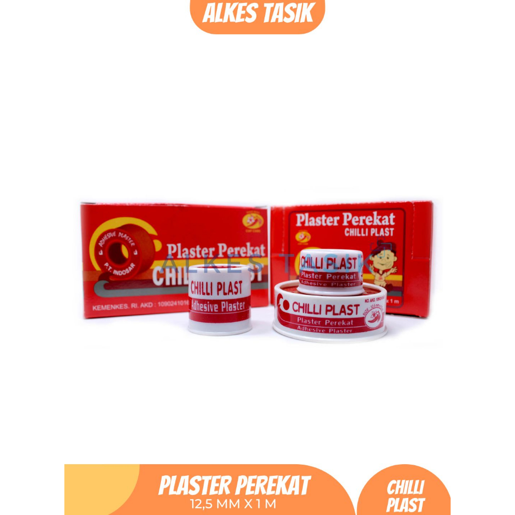 Jual Plester Chilli Plast 1.25 Cm x 1 M I Plester Perekat Roll Kain ...