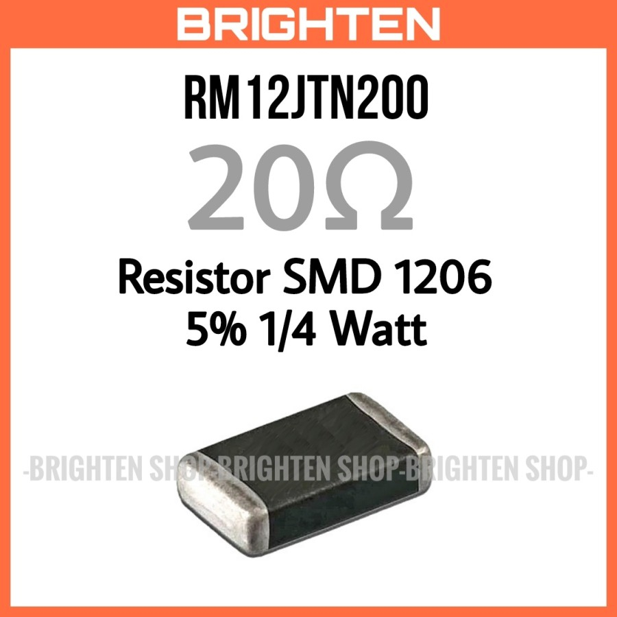 Jual Resistor SMD 20ohm 20R 20 ohm 5% 1206 1/4 Watt | Shopee Indonesia