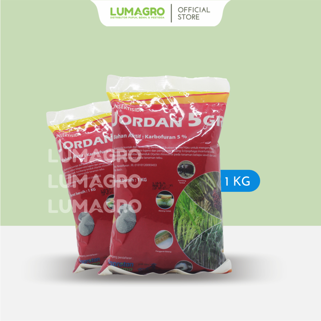 Jual Insektisida Jordan 1kg Karbofuran 5gr Obat Pengendali Hama ...