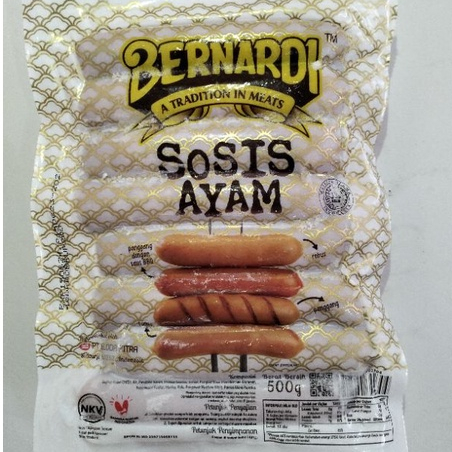 Jual BERNARDI SOSIS AYAM 10 CM (500 Gram) | Shopee Indonesia