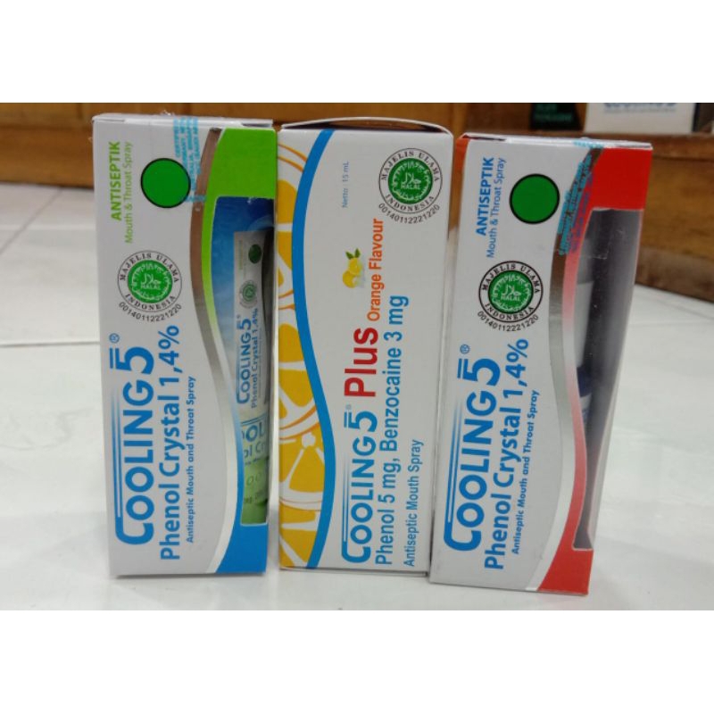 Jual Cooling 5 Spray / Meredakan Sakit Tenggorokan/ Iritasi Tenggorokan ...