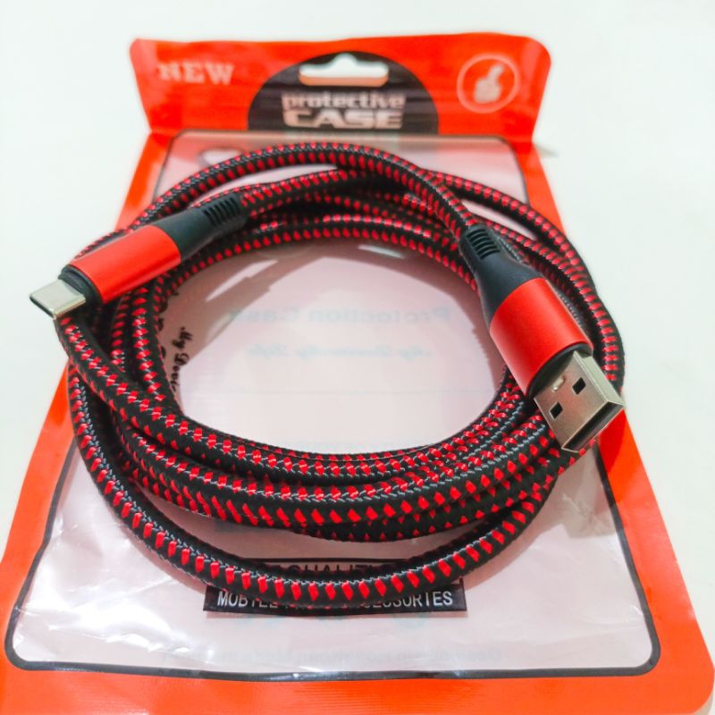 Jual Kabel Data Kabel Charger Casan USB ke Type C 2m Fast charging ...