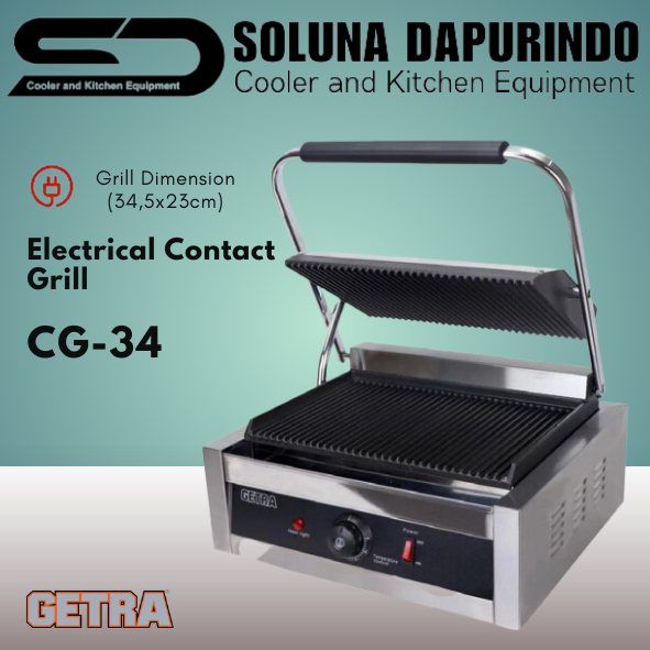 Jual GETRA Electrical Contact Grill CG-34 / Pemanggang Serbaguna / CG34 ...