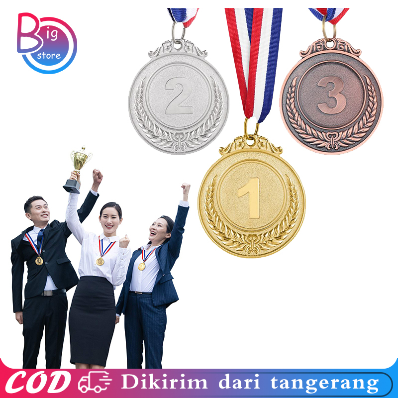 Jual 3pcs/Set Medali Emas Perak Perunggu Medali Logam 6cm Medali ... Jual 3pcs/Set Medali Emas Perak Perunggu Medali Logam 6cm Medali ...