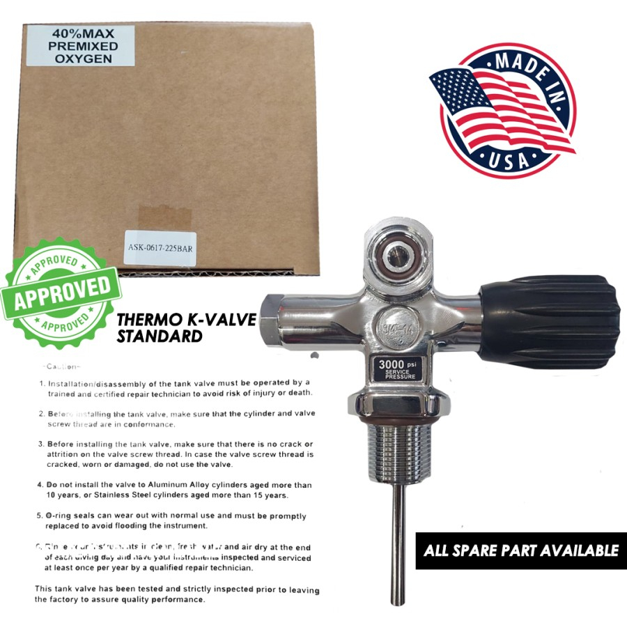 Jual Tank VALVE Scuba Alat Selam Kepala Tabung Diving Thermo Modular ...