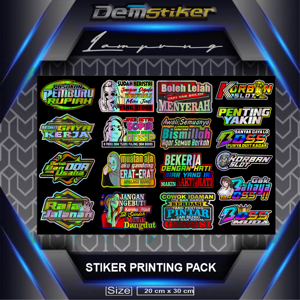 Jual Stiker Pack Viral Stiker Pack Kata Kata Gaul Stiker keren ...