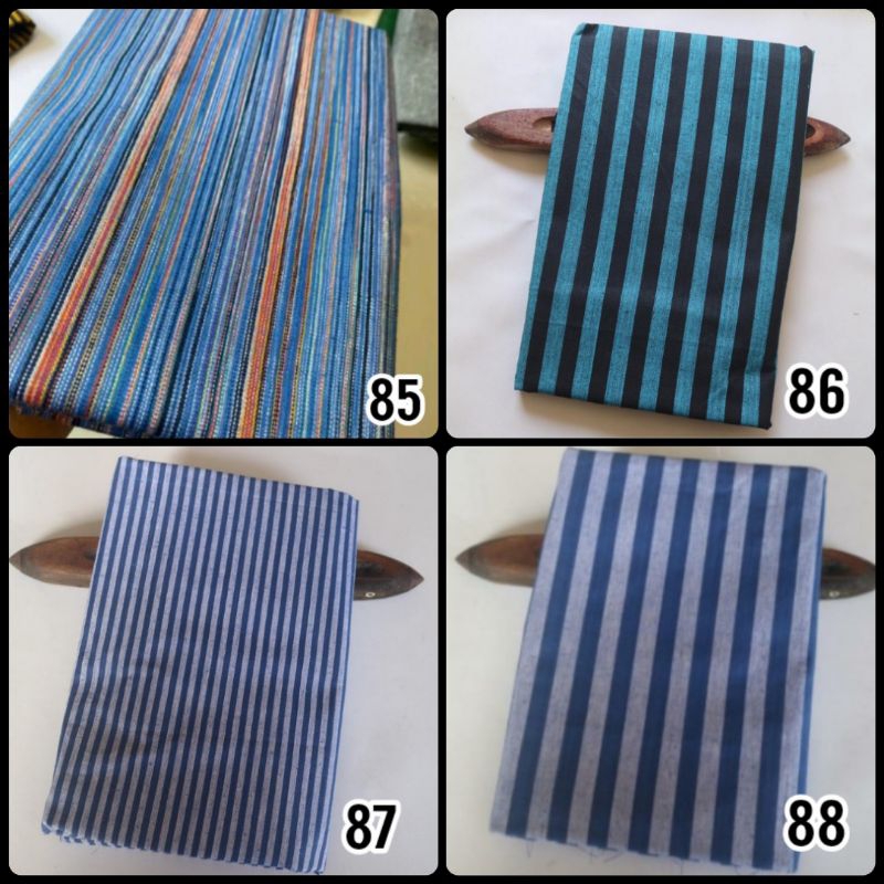 Jual Kain Lurik Biru Tenun ATBM | Shopee Indonesia