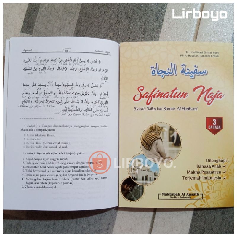 Jual terjemah safinatun naja 3 bahasa lengkap dengan makna pesantren ...