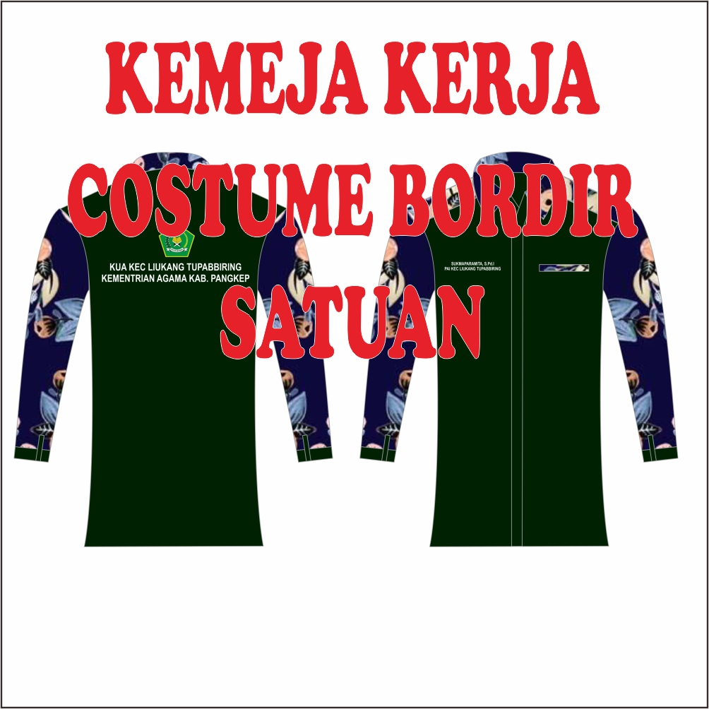 Jual Kemeja kerja Custom bordir Komunitas PDL Seragam bisa SATUAN ...
