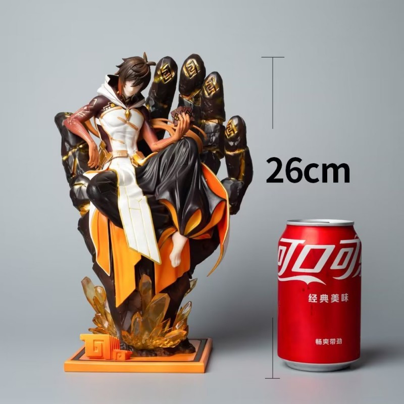 Jual Action Figure Zhongli Genshin Impact Morax Rex Lapis Geo God Hand ...