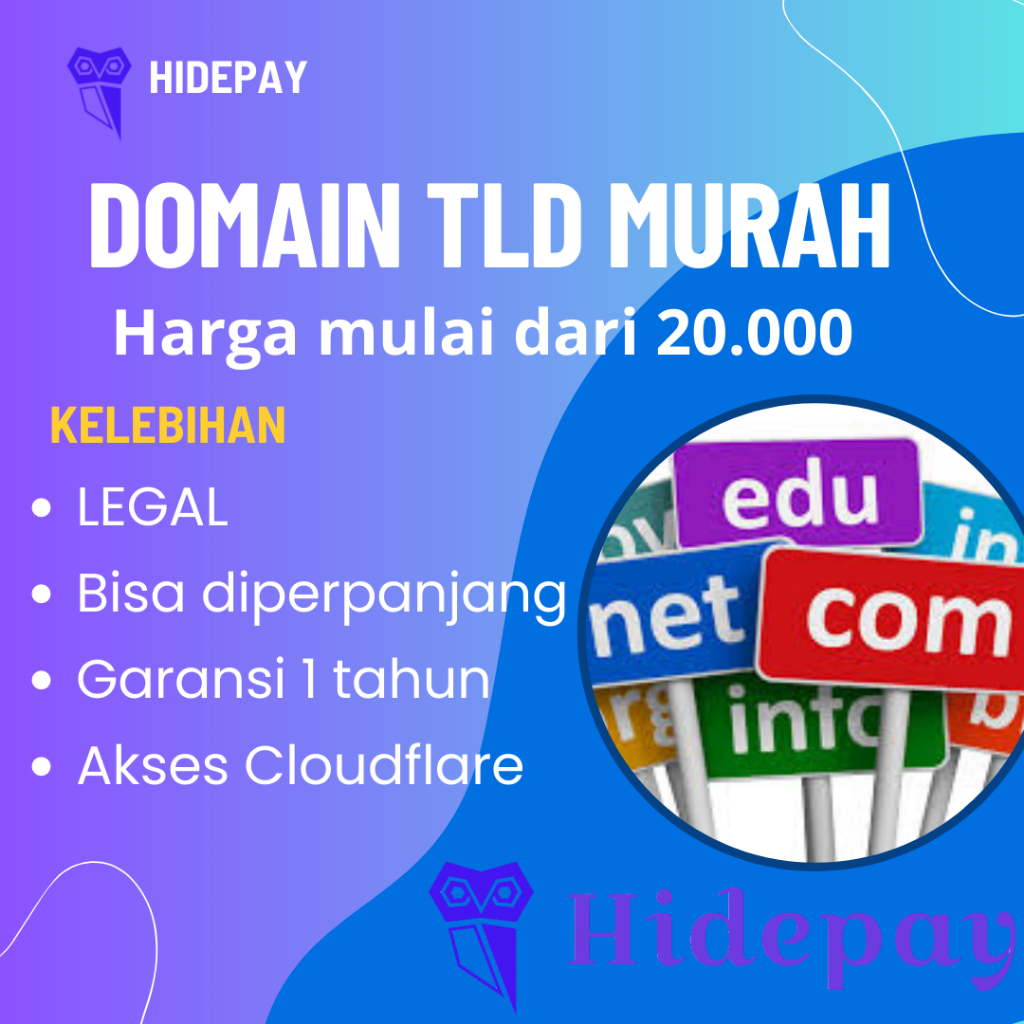 Jual DOMAIN MURAH TLD .COM .NET .XYZ dan GARANSI 1 TAHUN | Shopee Indonesia