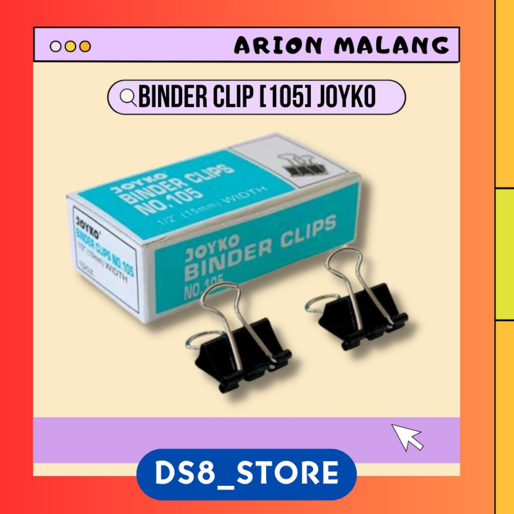 Jual Penjepit Kertas/Binder Clips No. 105 JOYKO | Shopee Indonesia
