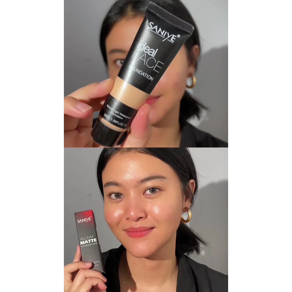 Jual Saniye All Day Matte Foundation Natural Light Waterproof ...