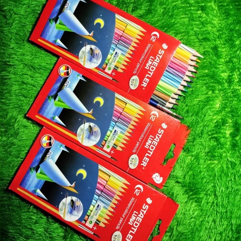 Jual Pensil Warna Luna Panjang/Staedtler Luna/Watercolour Pencil 12 Warna | Shopee Indonesia